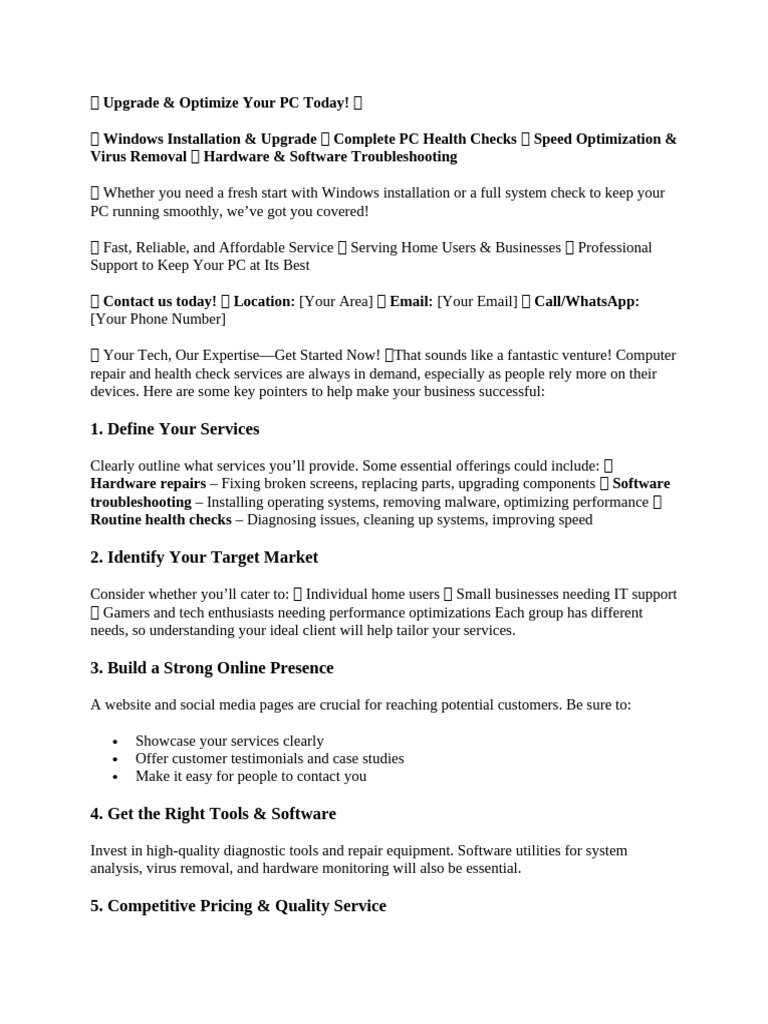 Business Advertisement | PDF