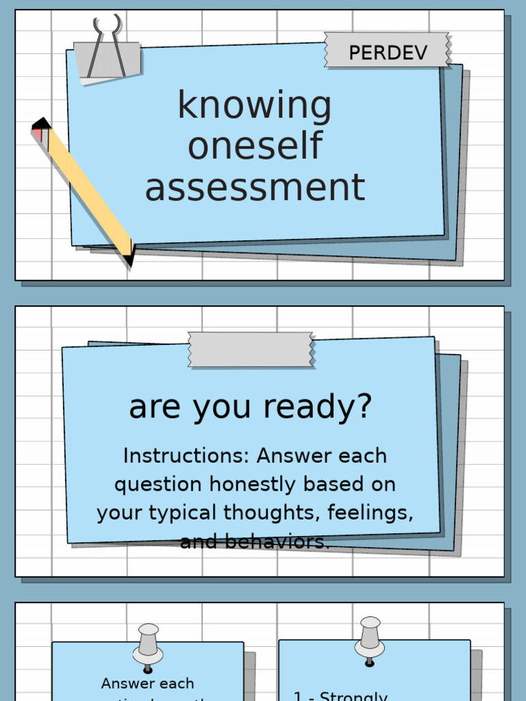 Self-Assessment for Personal Growth | PDF | Empathy | Self-Management