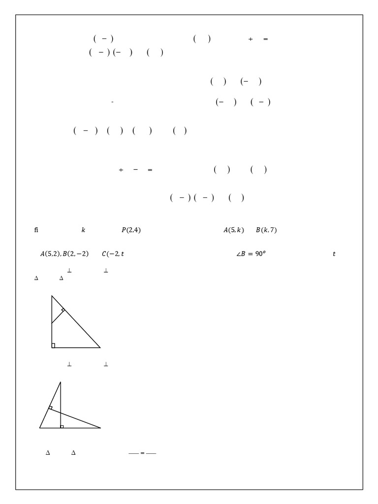 Class 10 Basic Test 6 Triangle Co-Ordinate | PDF | Triangle ...