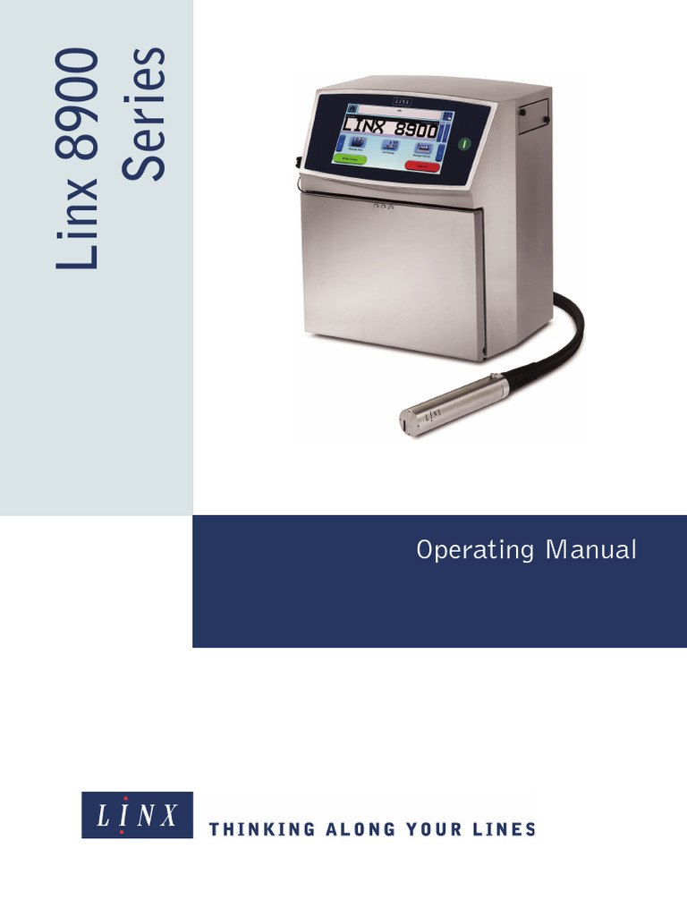 Linx 8900 Series Operating Manual | PDF | Printer (Computing ...