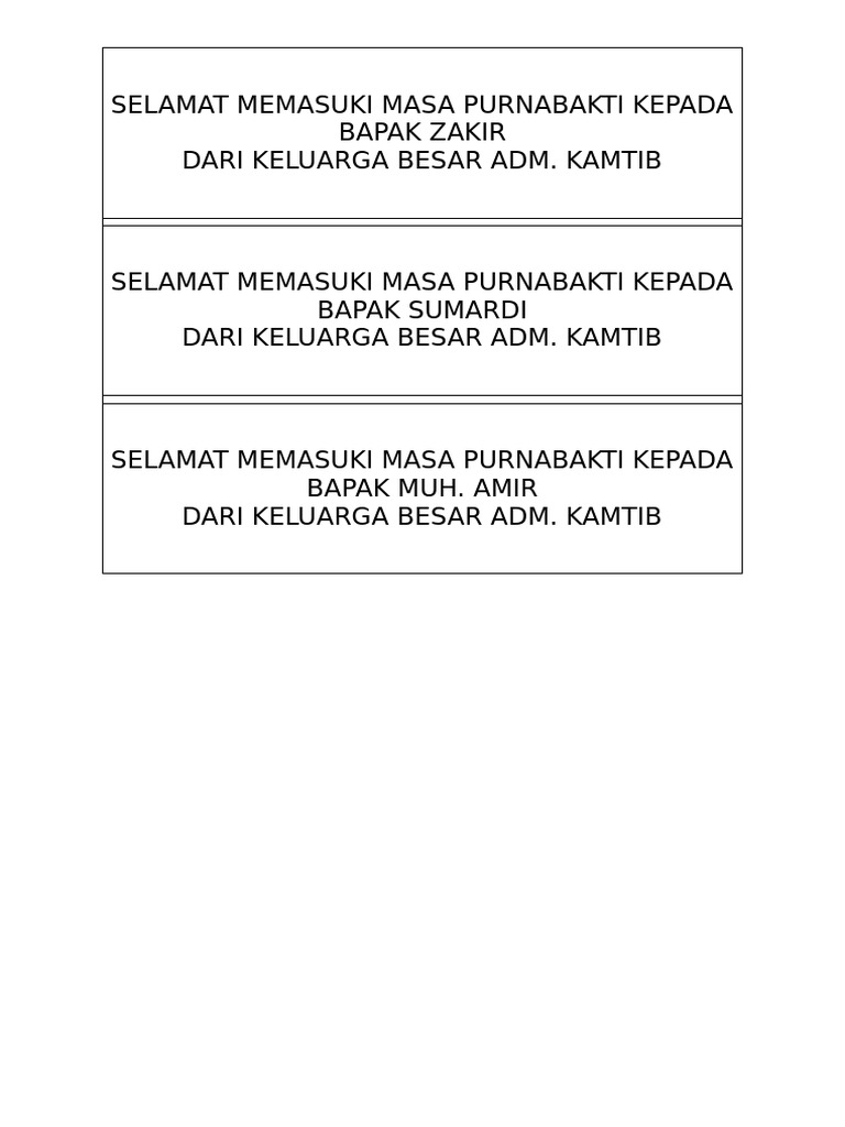 Purnabakti Bapak Zakir, Sumardi, Amir | PDF
