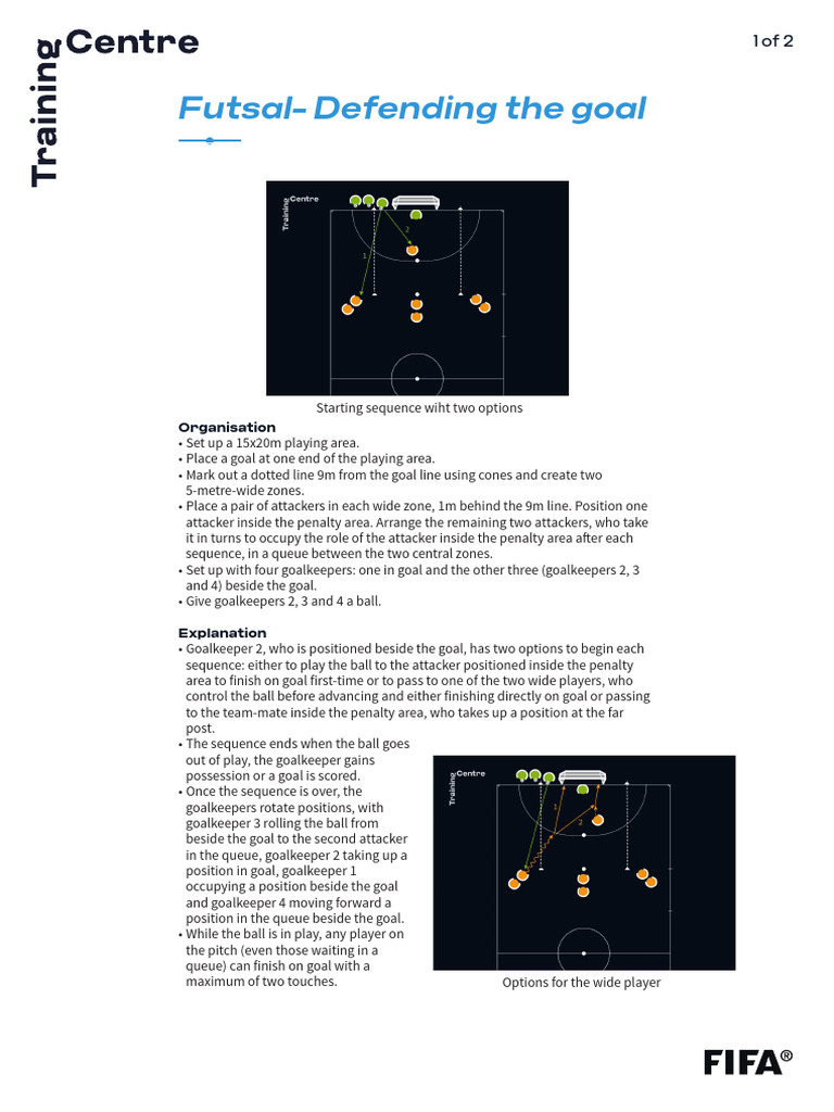 Futsal Goalkeeping Training Drills | PDF | Athletic Sports | Sport Variants