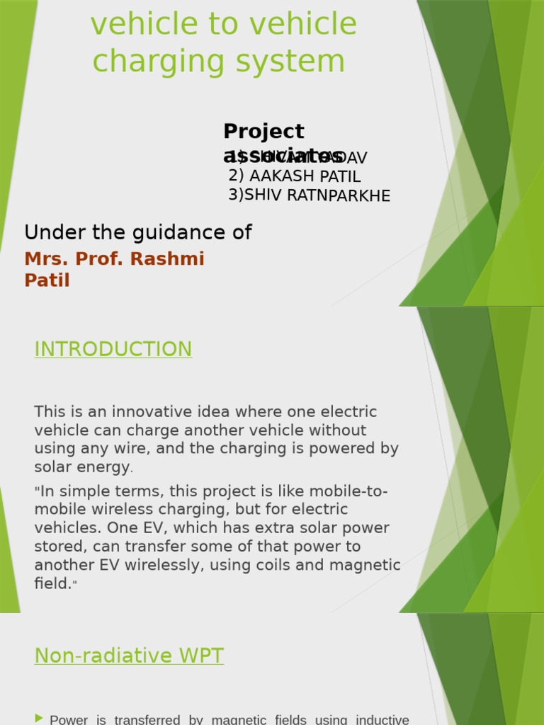 Charging System Electric Vehicle To Vehicle | PDF | Power Inverter ...