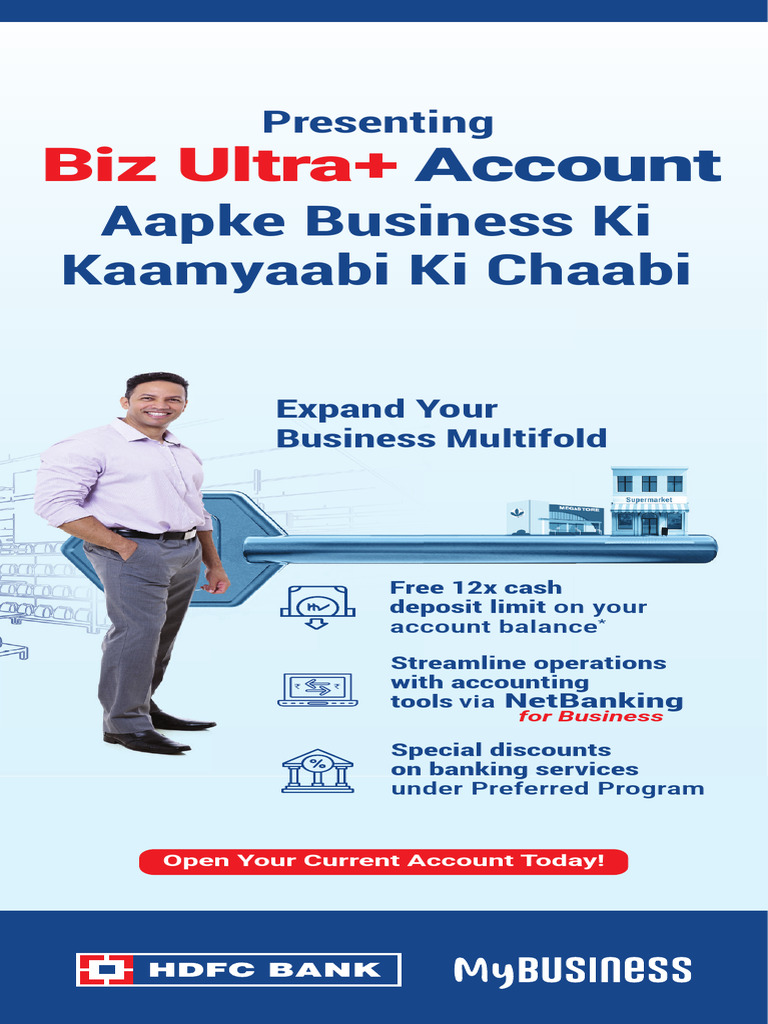 Biz Ultra+ Account: Cash Deposit Limits | PDF