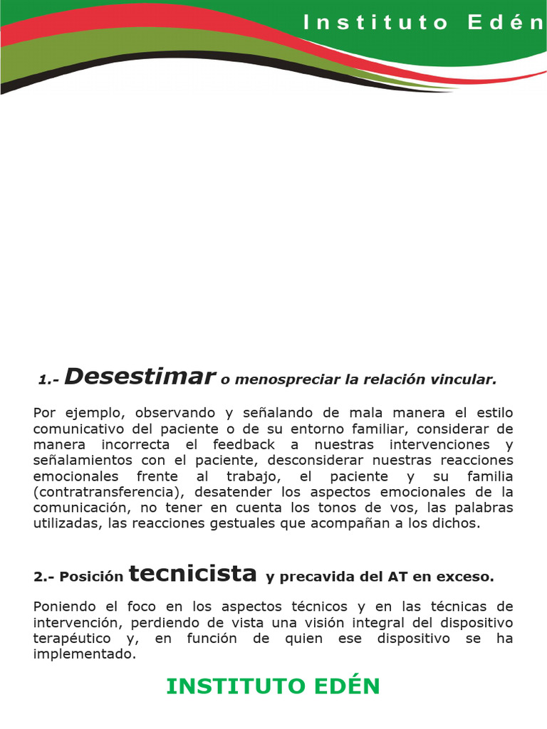 4 - Actitudes y Conductas Inadecuadas Del Acompañamiento | PDF ...
