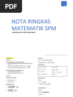 Nota Matematik SPM 2024 | PDF