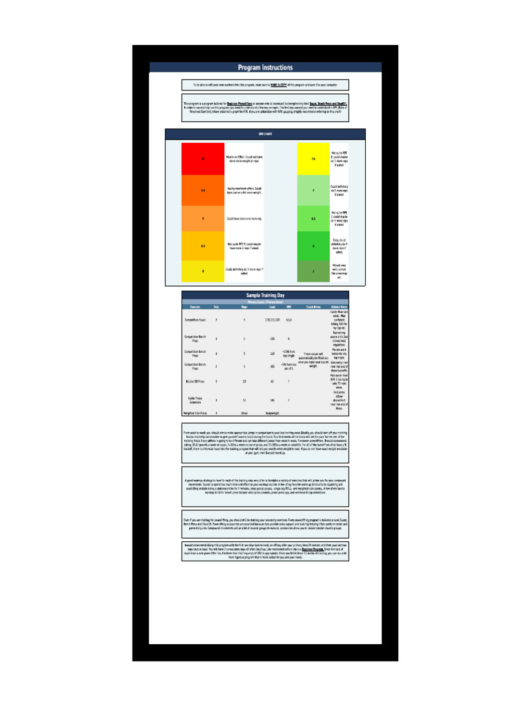 FREE 12 Week Beginner Powerlifting Program | PDF