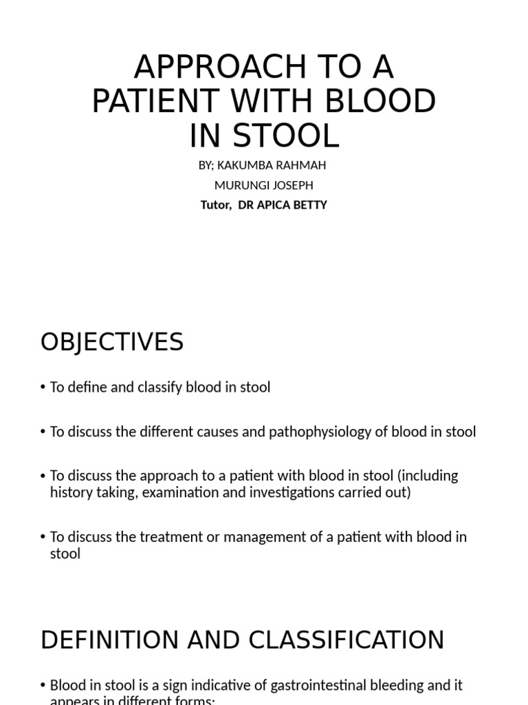Understanding Blood in Stool Causes | PDF | Gastrointestinal Tract ...