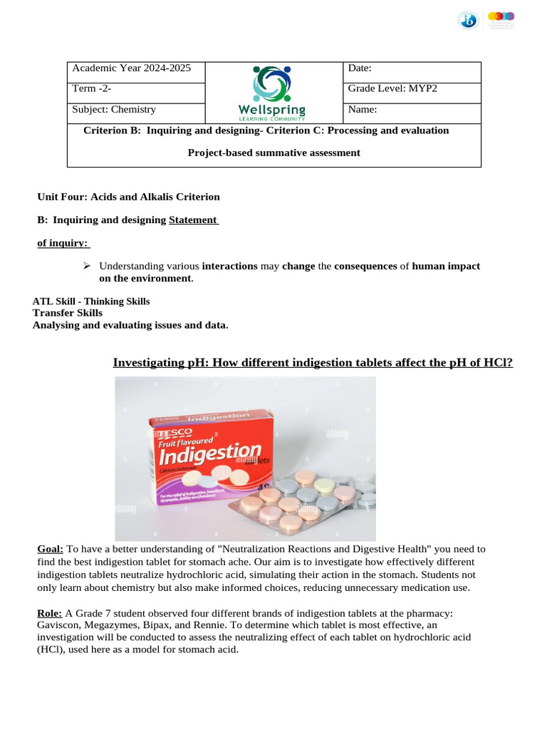 Indigestion Tablets: pH Neutralization Study | PDF | Validity ...