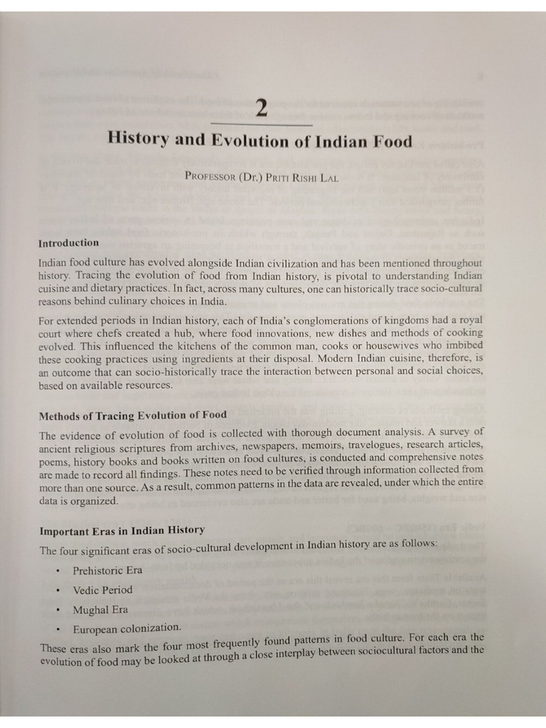 Ch-1 Ayurveda and Indian Food Culture | PDF