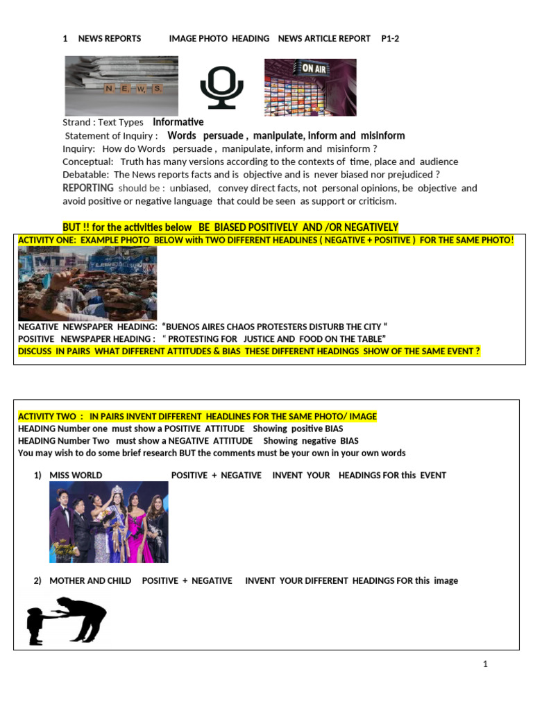 NEWSCAST REPORTS L3 Reduced Pages Print | PDF | News | Information