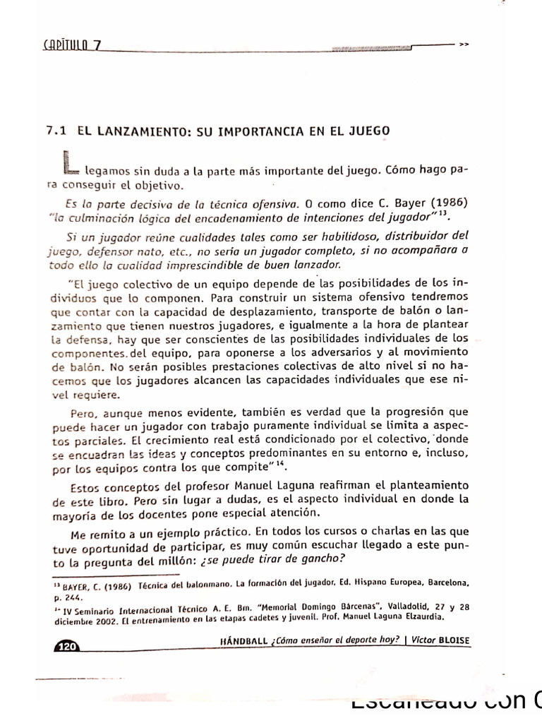 11- Cap. 7 El Lanzamiento. Bloise | PDF