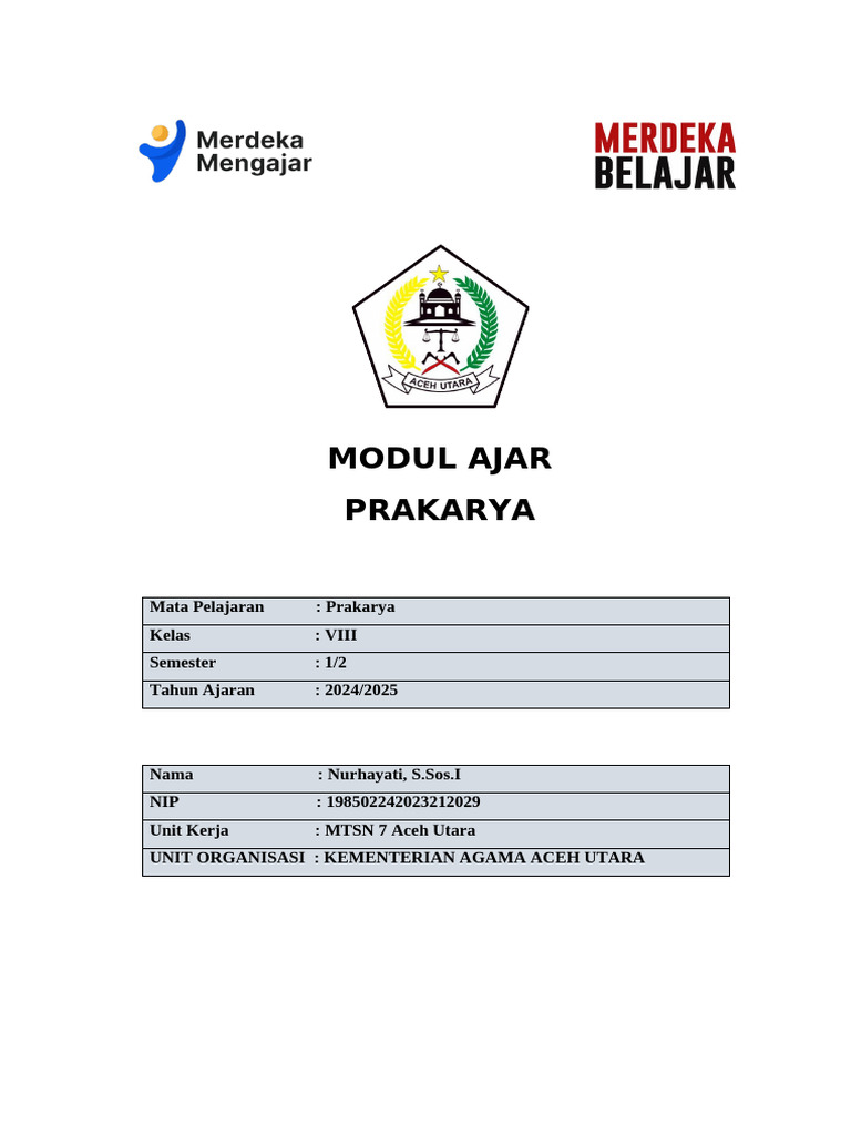 Cover Modul Ajar Nurhayati | PDF