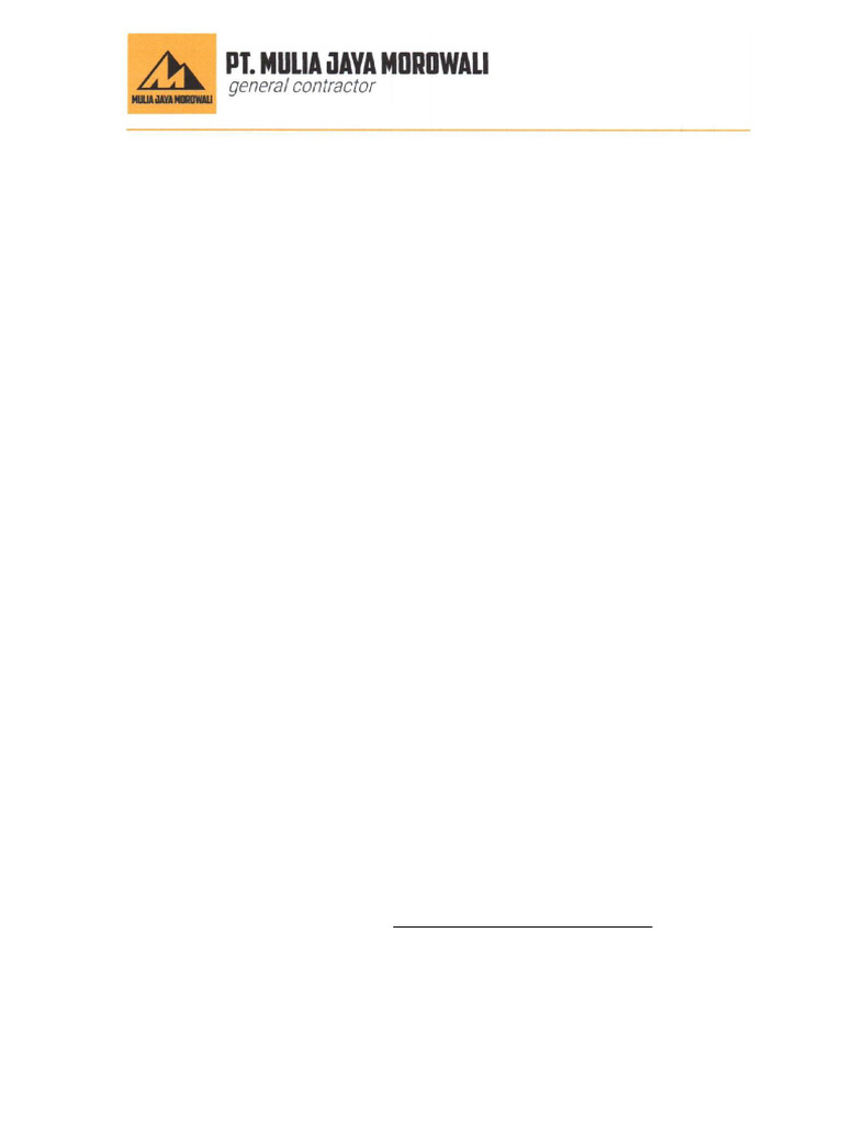 Permohonan Kerjasama Penggunaan Jalan Hauling PT Sulawesi Resources | PDF