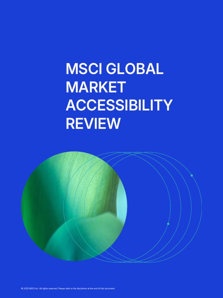 2025 MSCI Market Accessibility Review | PDF | Exchange Traded Fund ...