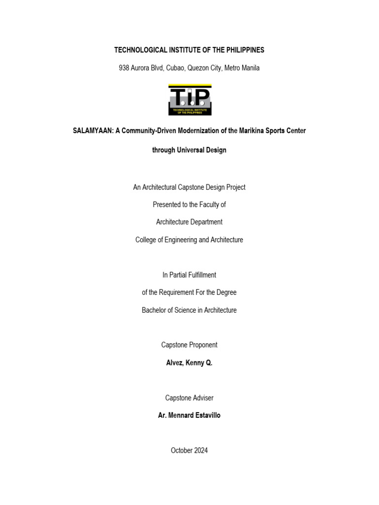 Modernizing Marikina Sports Center | PDF | Sustainability | Sustainable ...