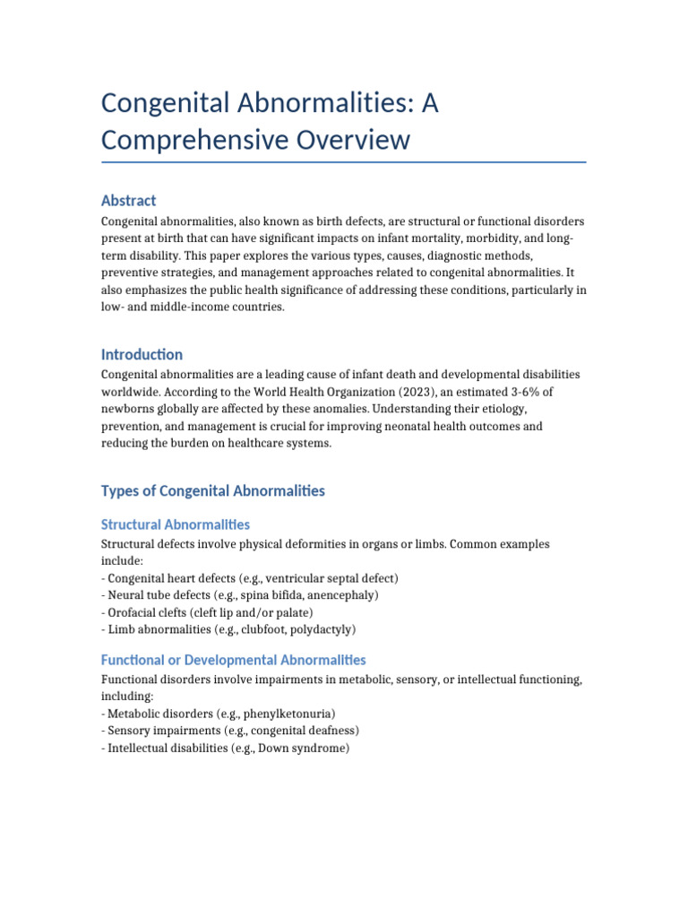 Baby Boy Growth & Congenital Abnormalities | PDF | Clinical Medicine ...