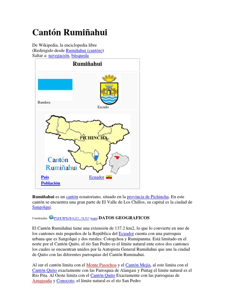 Cantón Rumiñahui | Naturaleza