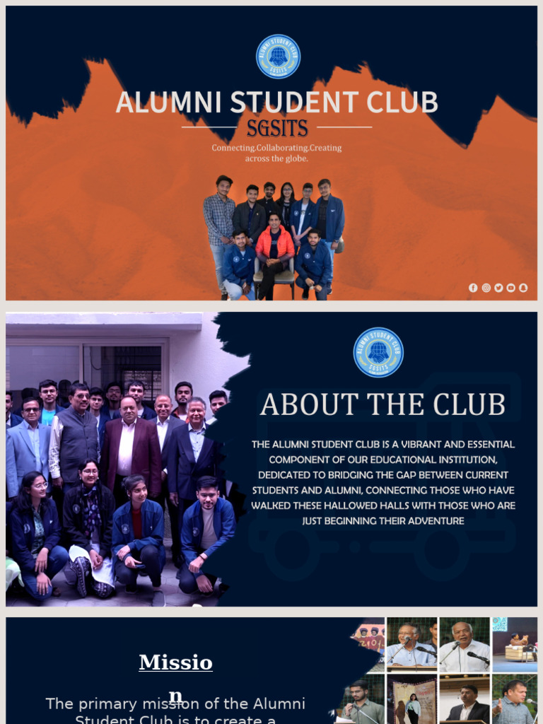 Mission Alumni Student Club Sgsits | PDF