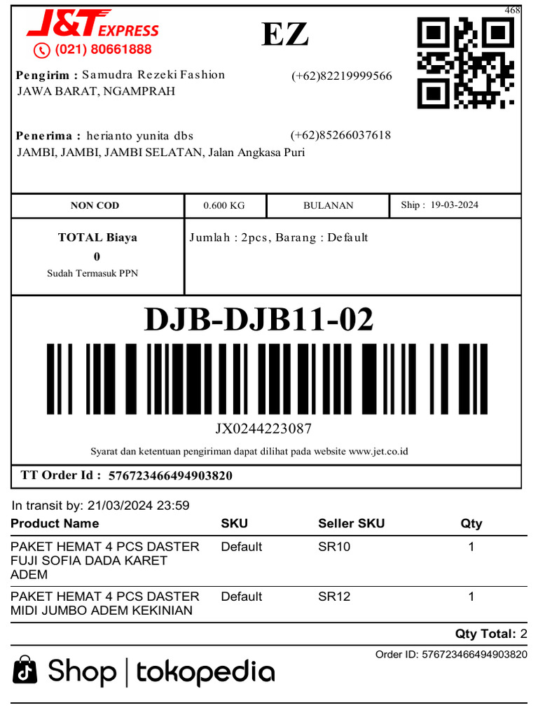 03-19 - 23-26-01 - Shipping Label+packing List | PDF