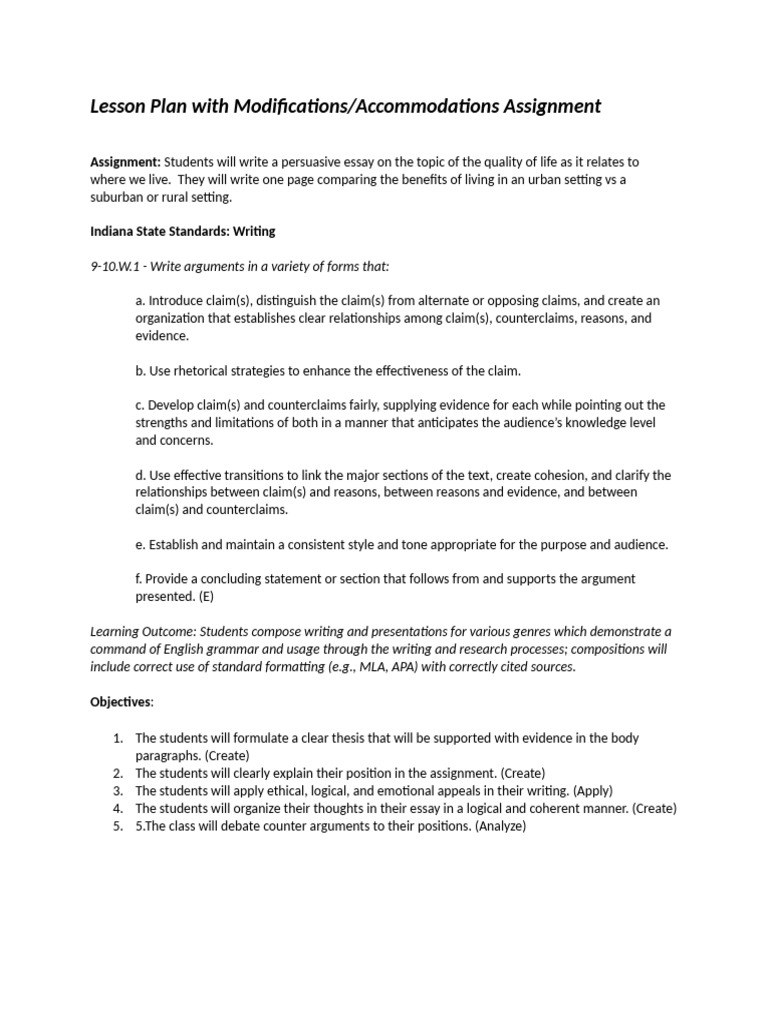 Persuasive Essay Lesson Plan Guide | PDF | Essays | Human Communication