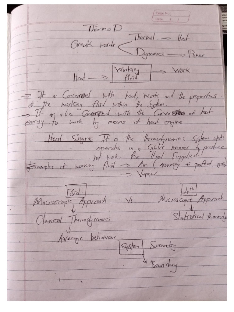 ThermoD Class Notes 1-3 | PDF