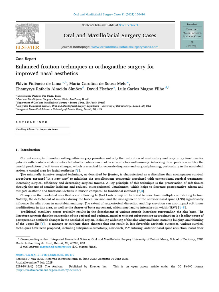 Enhanced Fixation Techniques in Orthognathic Surg 2025 Oral and ...