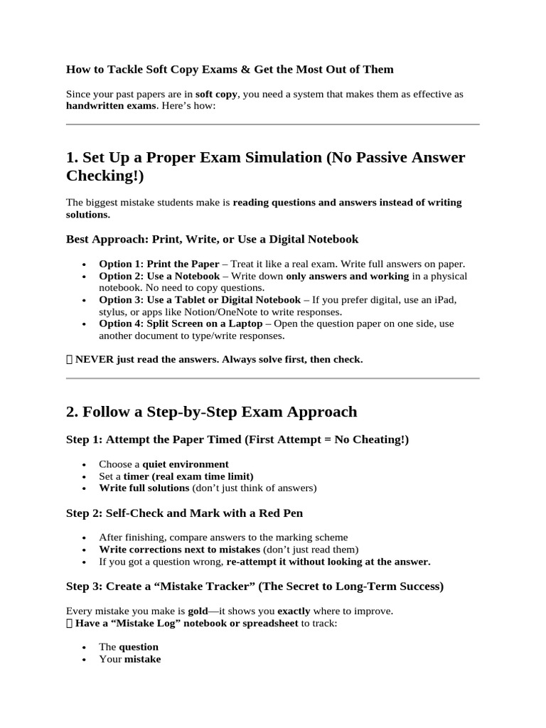 How To Tackle Soft Copy Exams | PDF | Laptop