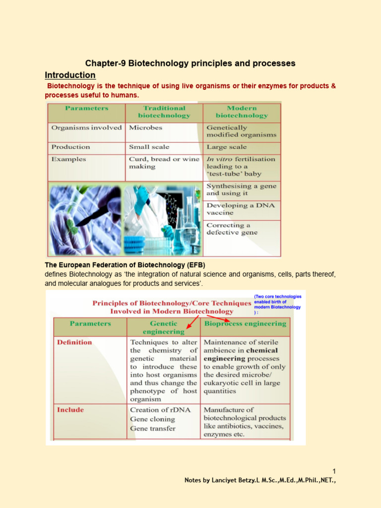 Class12 CH 9 Biotechnology | PDF | Molecular Cloning | Restriction Enzyme