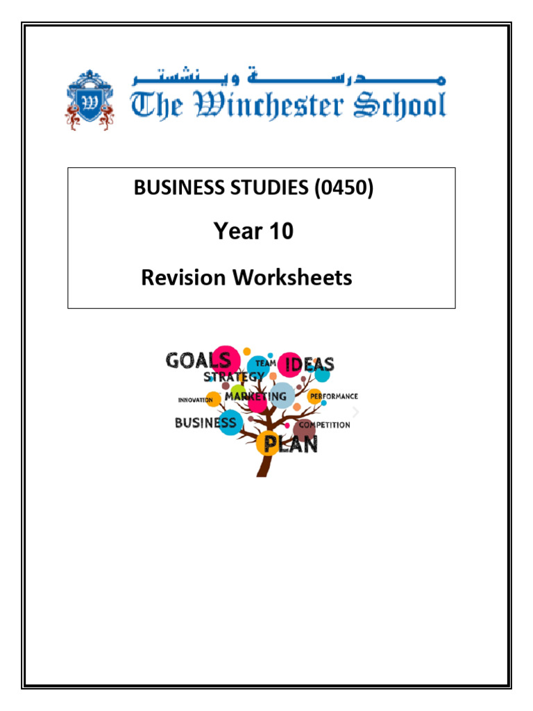 Year 10 Business Studies Revision Guide | PDF | Recruitment | Reason