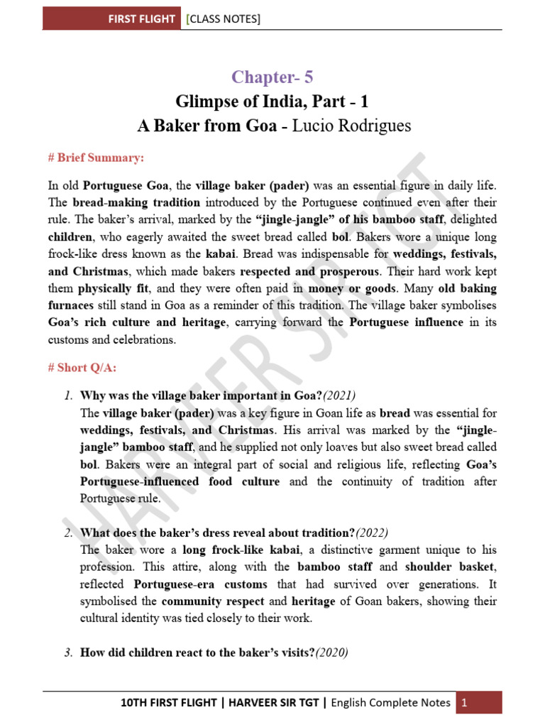 Goa's Village Baker: Cultural Significance | PDF | Tea