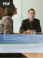 Microsoft Volume Licensing User Guide | PDF | License | Microsoft