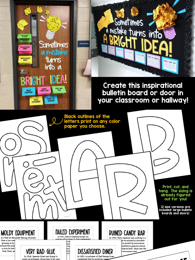 Create This Inspirational Bulletin Board or Door in Your Classroom or ...