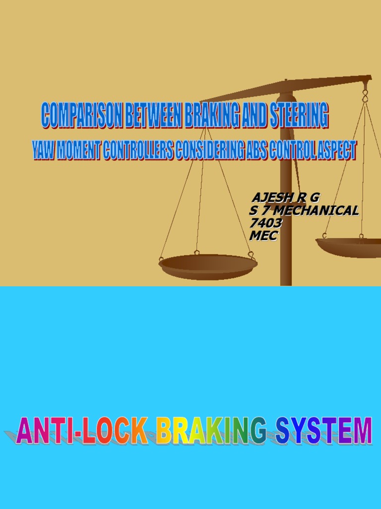 Anti Lock Braking System Seminar | PDF