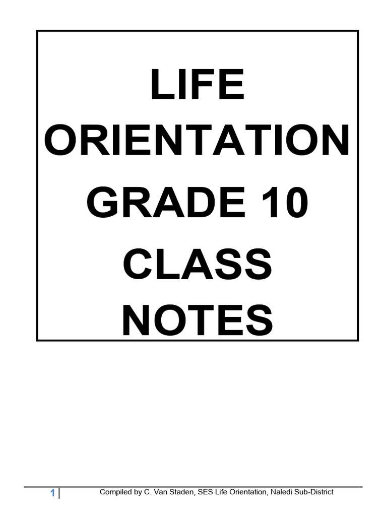 LO Class Notes Grade 10 2018 | PDF | Discrimination | Taxes