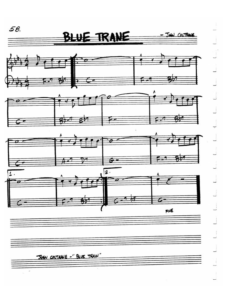 Blue Trane | PDF