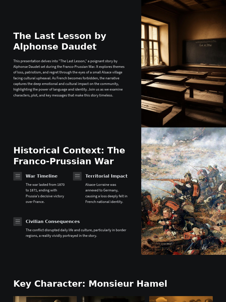 The Last Lesson by Alphonse Daudet | PDF