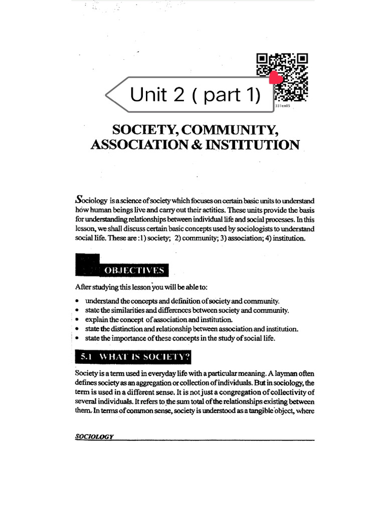 Unit 2 3 4 Sociology | PDF