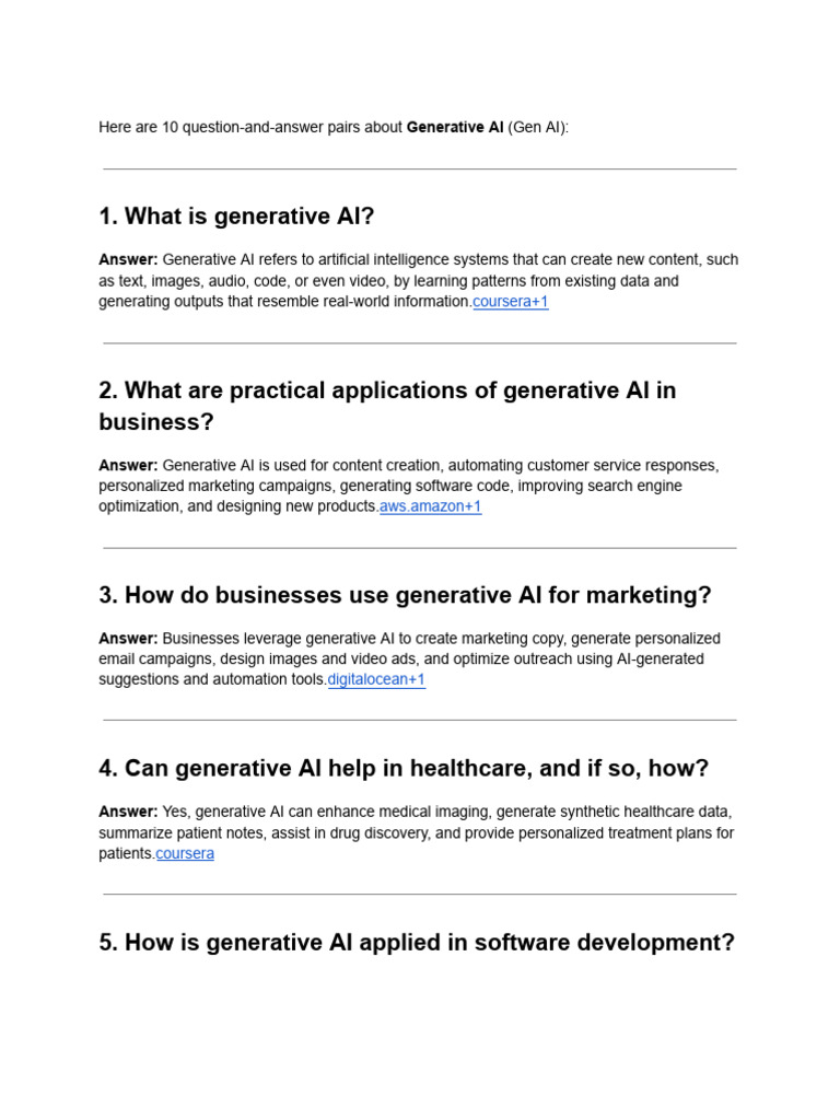 Understanding Generative AI Applications | PDF | Artificial ...