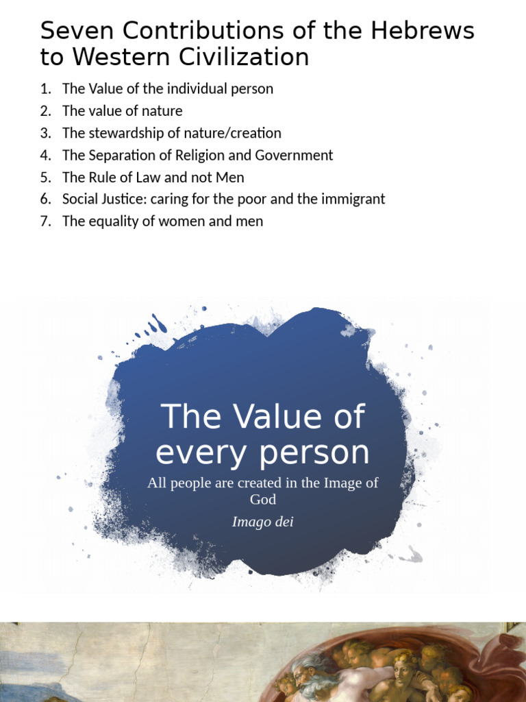 Hebrews' Impact on Western Values | PDF