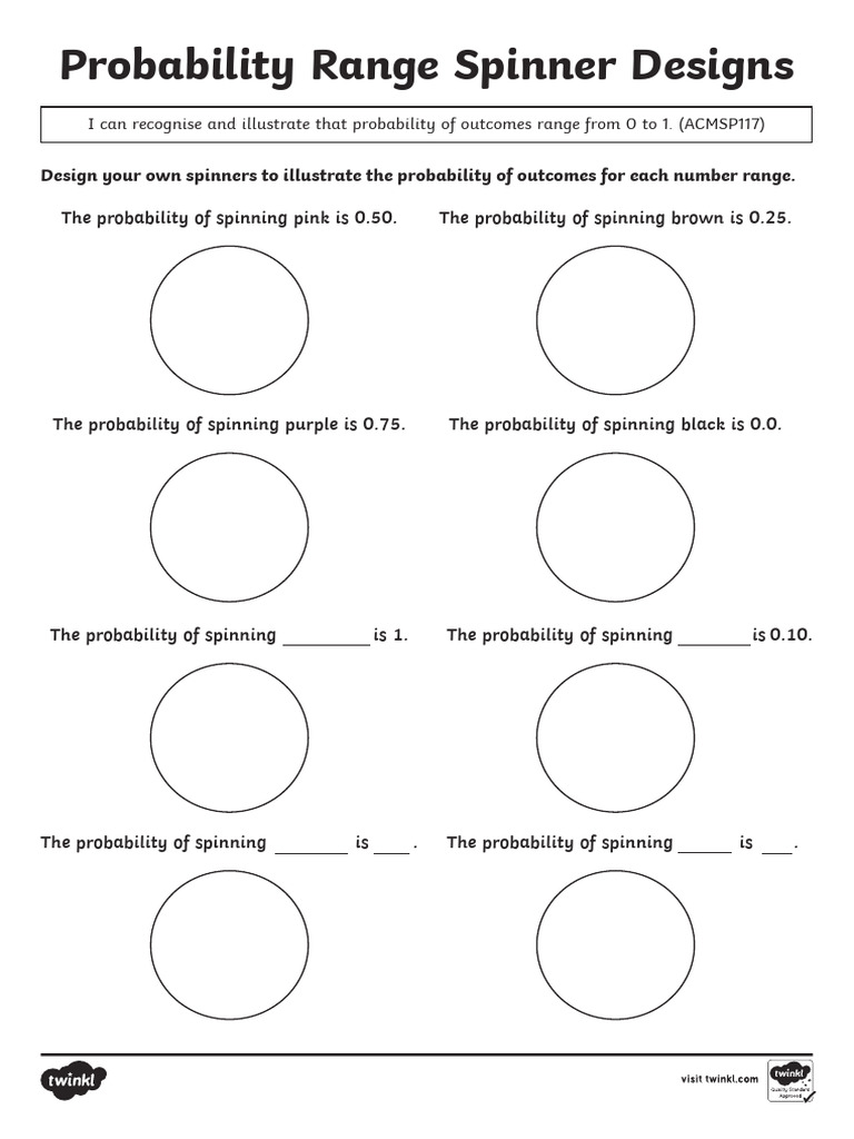 Probability Spinner Design Examples | PDF