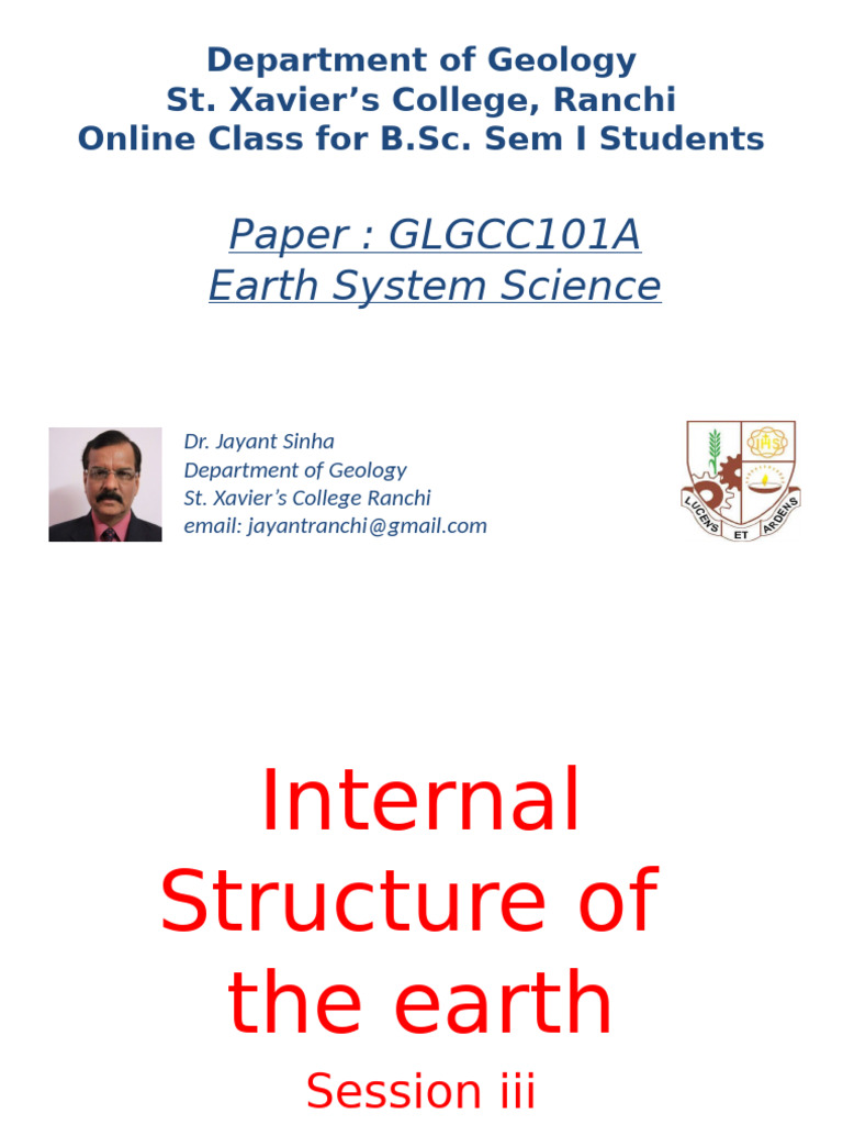 4.interior of Earth - Session3 | PDF | Seismology | Planetary Core