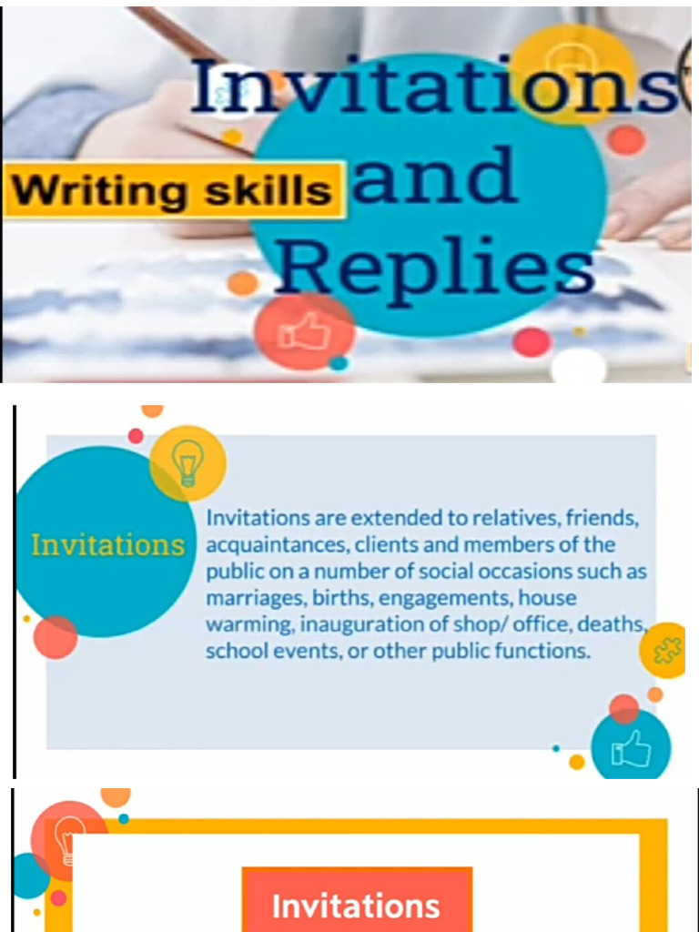 Invitation & Replies | PDF