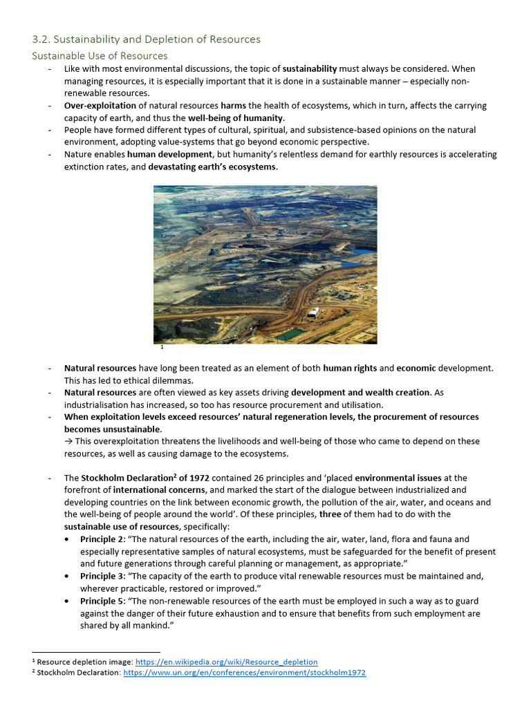 EEE4124C Module 3 Lecture 2 Sustainability and Depletion of Resources ...
