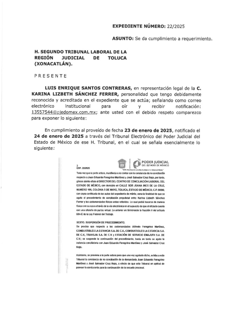 Cumplimiento A Requerimiento | PDF