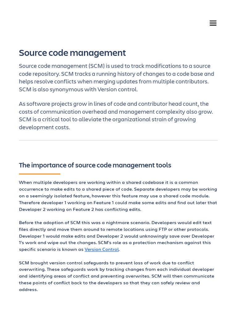 2source Code Management - Atlassian Git Tutorial | PDF | Version Control | Information Technology