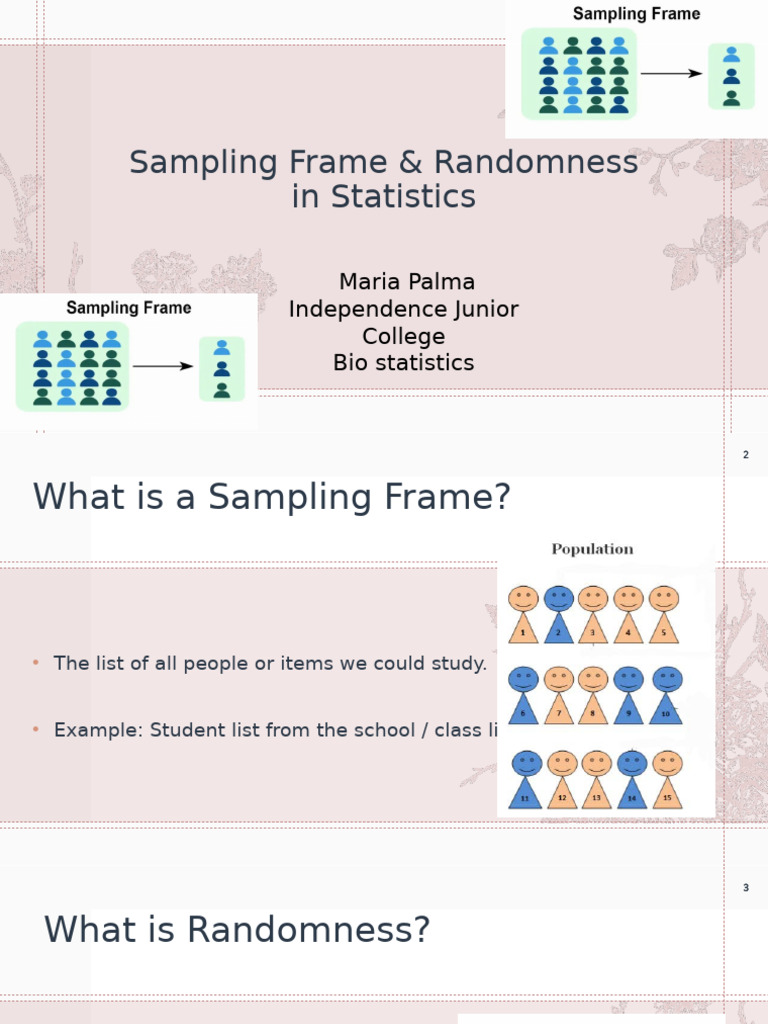 Understanding Sampling Frames in Statistics | PDF