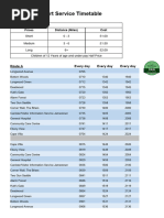 James Bus Line Schedule & Contacts | PDF | Bus | Bus Transport