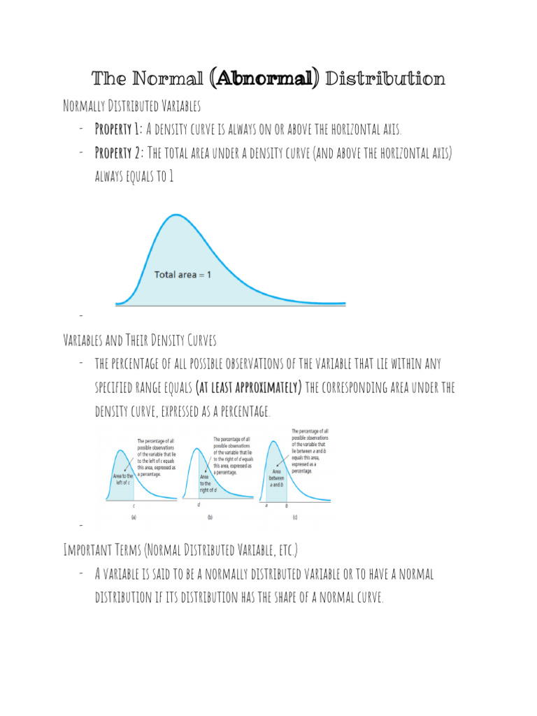 The Normal Distribution | PDF | Normal Distribution | Probability