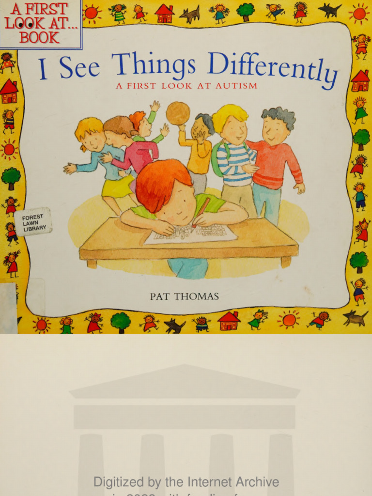 I See Things Differently - A First Look at Autism (A First - Thomas ...